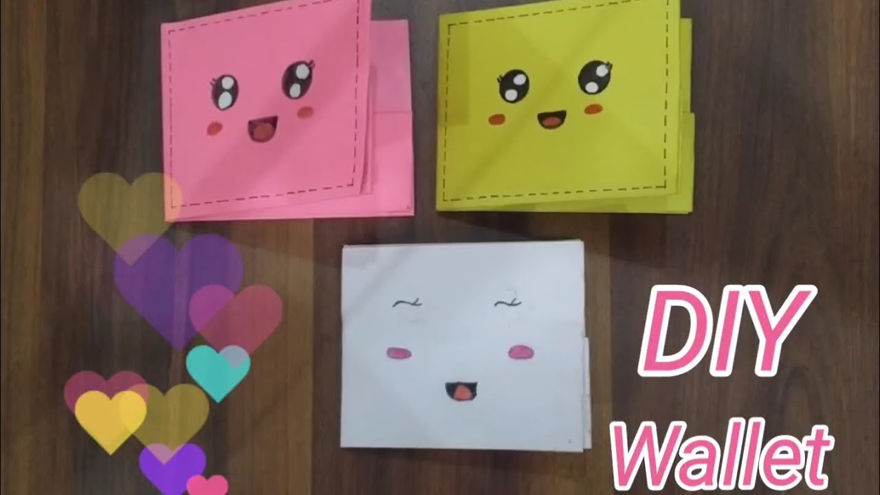 How to make cute paper wallet | origami wallet | origami craft with ...