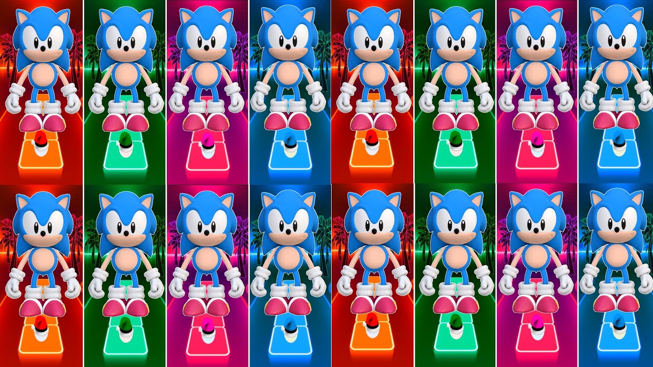 Sonic The Hedgehog💌Sonica💌Sonic Robo💌Shadow Sonic ||Tiles Hop Edm Rush ...