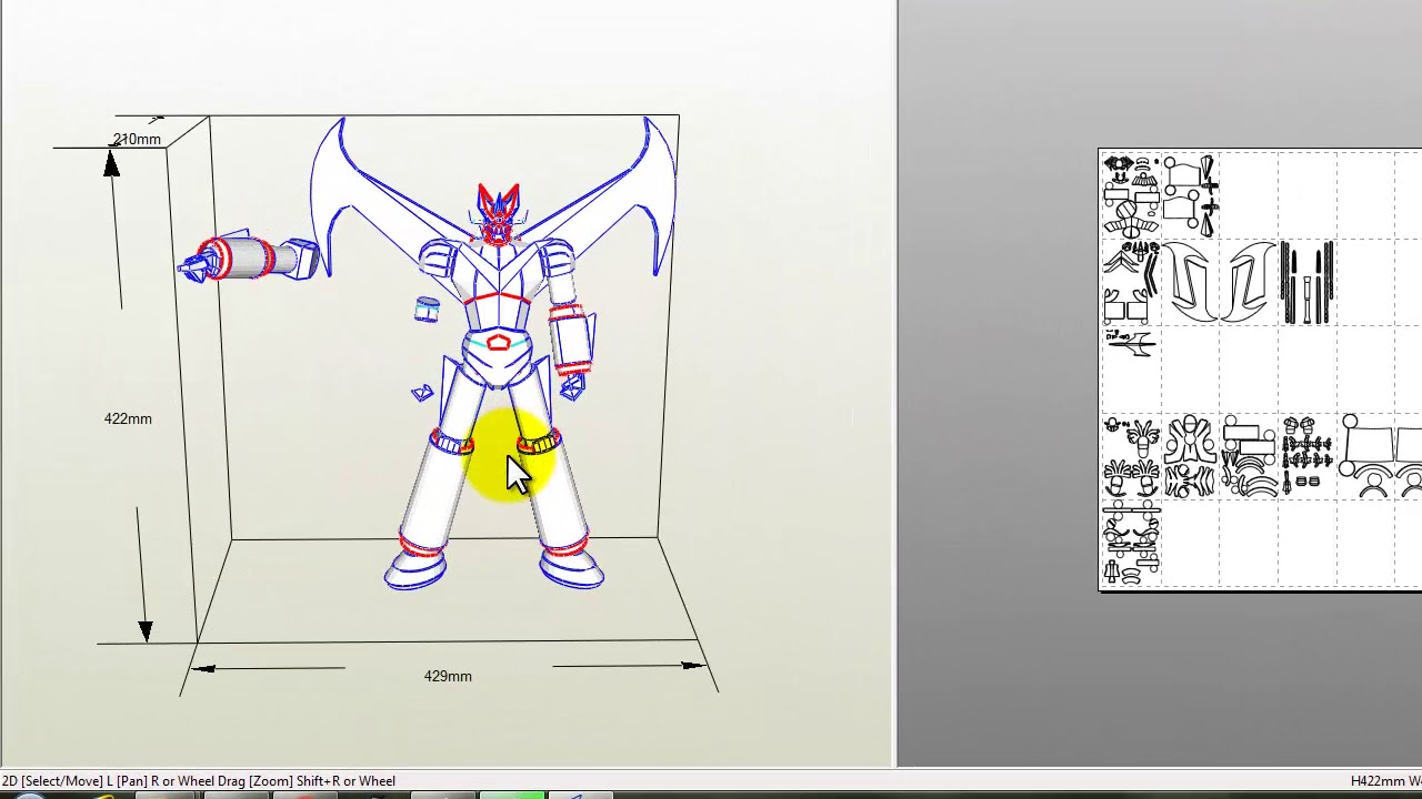 Pepakura Viewer como ver papercraft y abrir archivos PDO - YouTube