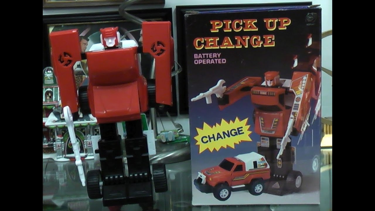 Pick Up Change, Battery operated walking robot. Made in Hong Kong ...