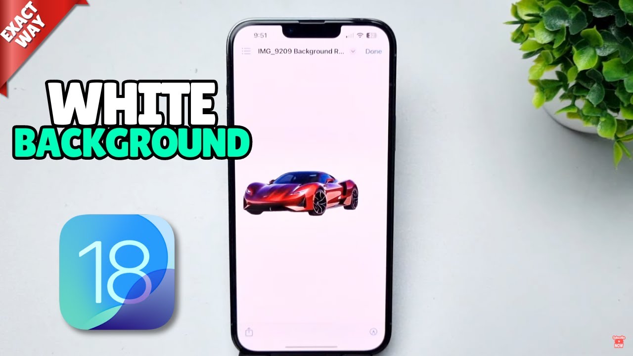 iOS 18: How To Add a White Background to Photo - YouTube