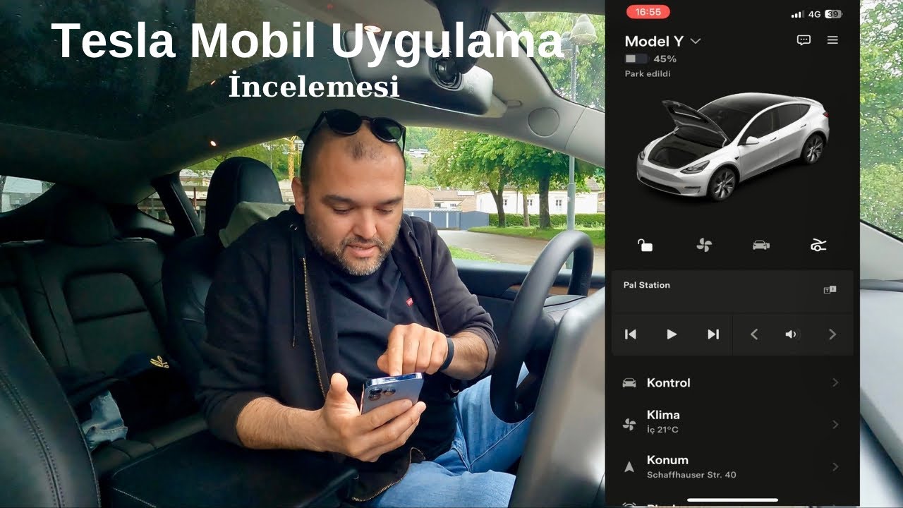 Tesla Mobil Uygulama İncelemesi | Tesla App - YouTube
