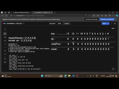 Leetcode 3181 || Maximum total Reward using Operations || - YouTube