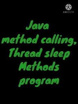 java method calling,thread sleep program #java #shorts - YouTube