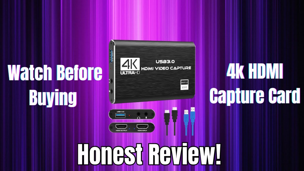 4K HDMI Capture Card Review | Honest Experience - YouTube