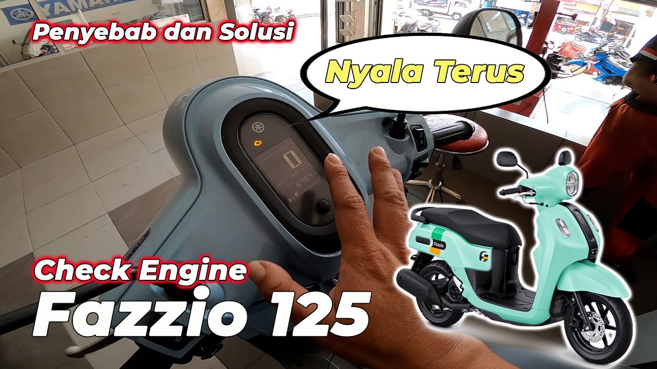 Check engine Fazzio menyala penyebab dan solusinya - YouTube