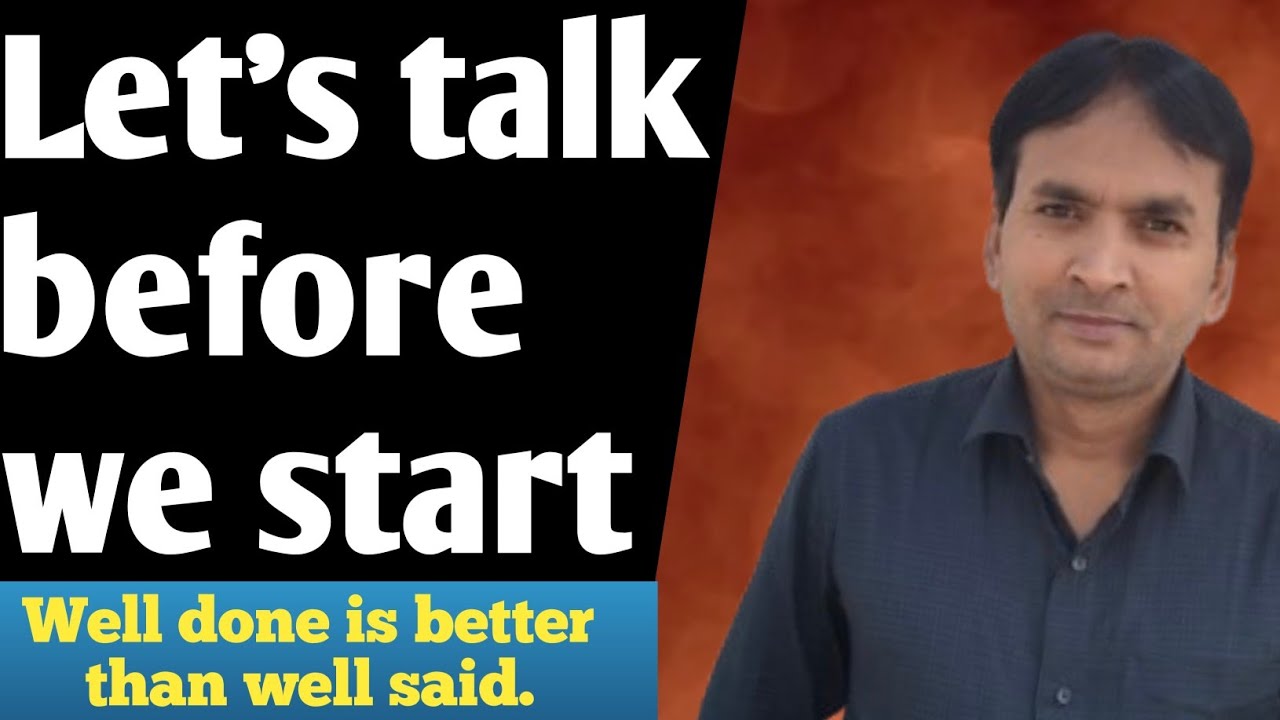 Before We Start Let's Learn Something - YouTube