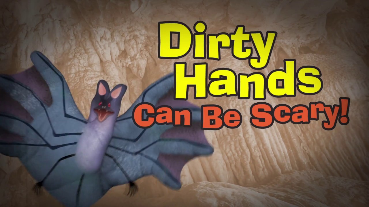 Dirty Hands Can Be Scary - Hand Washing for Bats - YouTube