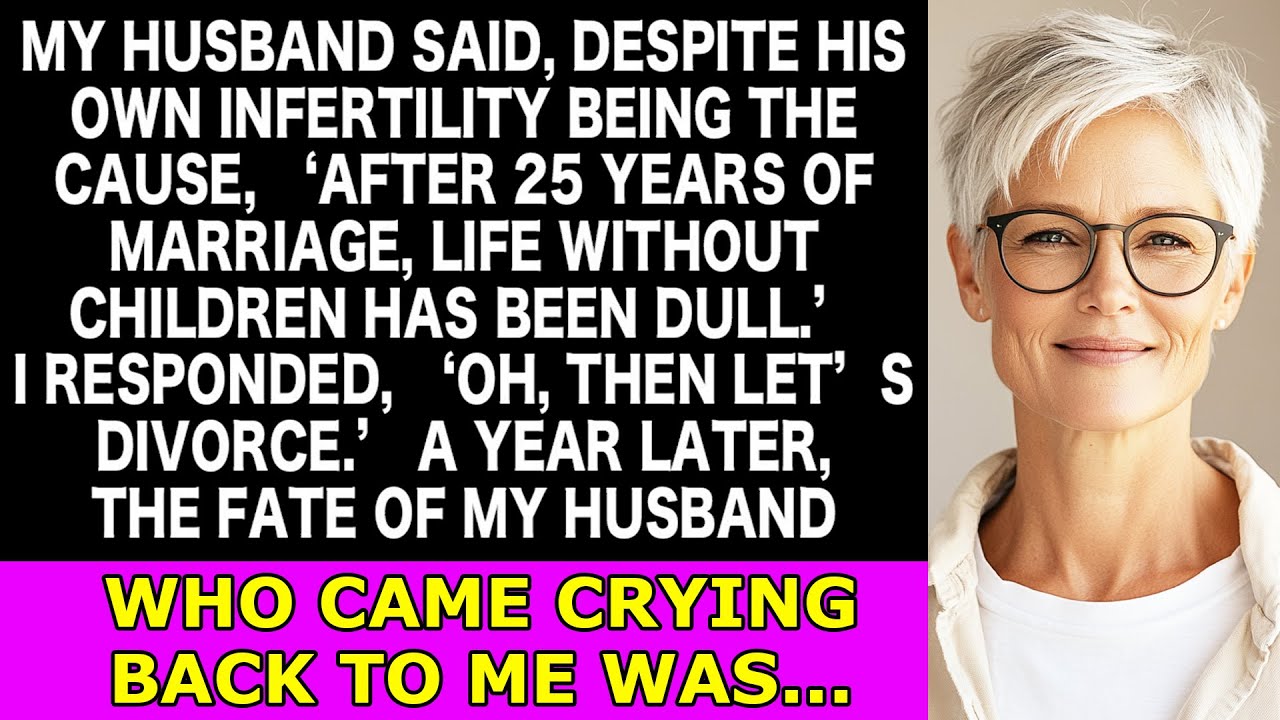 After 25 years of him saying our marriage was dull, I proposed divorce ...