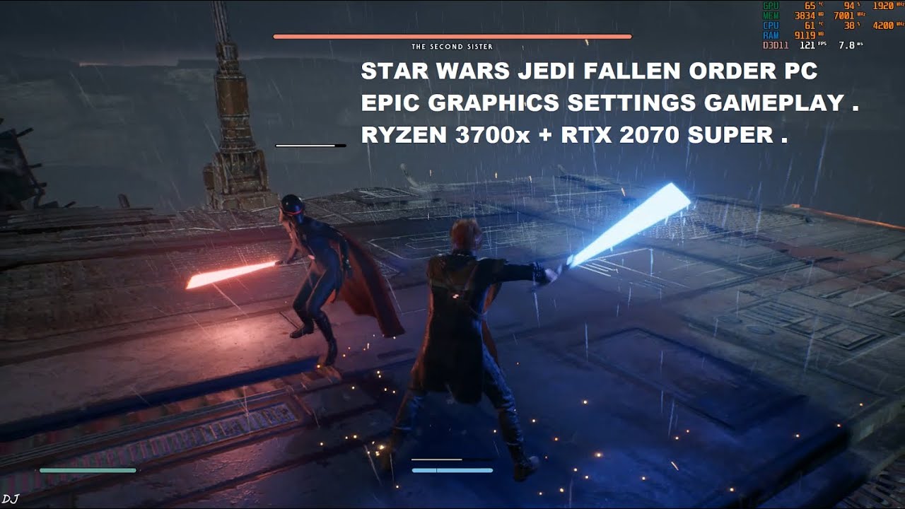 Star Wars Jedi Fallen Order PC Epic Graphic Settings Gameplay Geforce ...