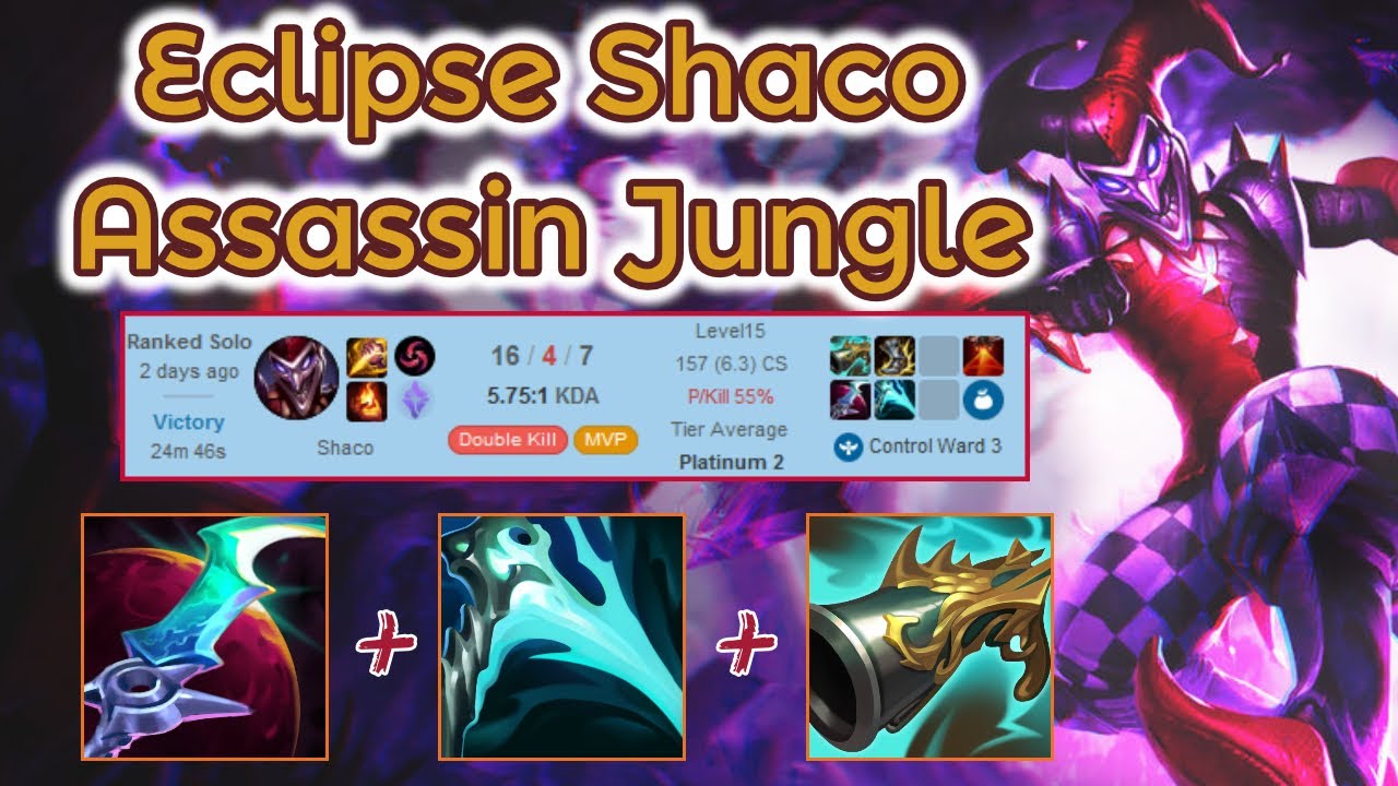 Eclipse Assassin Shaco Jungle S12 ;D [League of Legends] Full Gameplay ...
