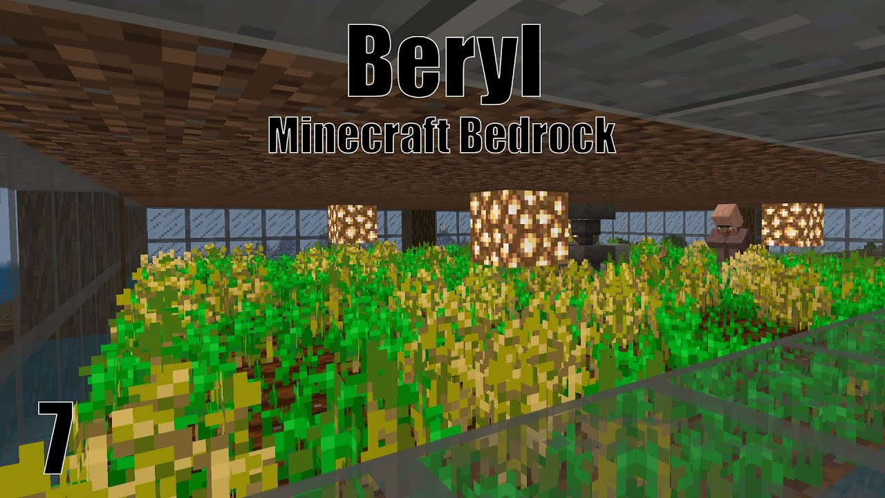 Beryl - Auto Wheat Farm - Episode 7 - Minecraft Bedrock - YouTube