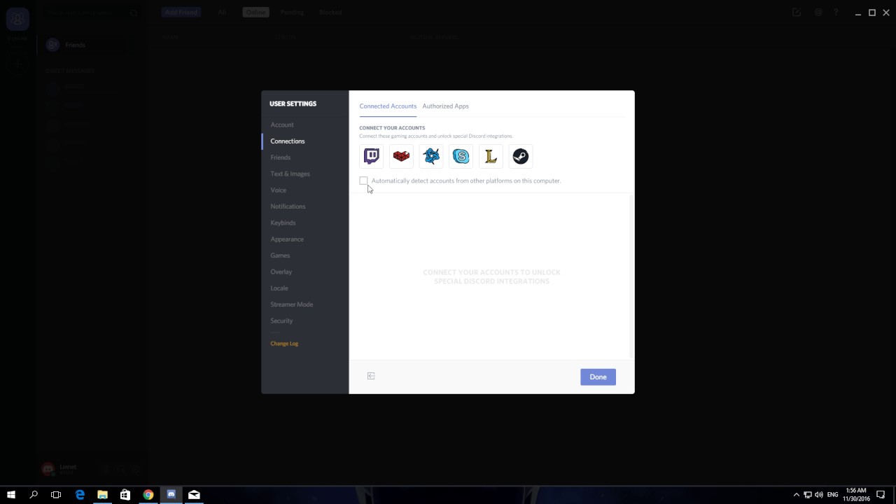 How To Enable Automatic Detect Accounts From Other Platforms In Discord ...