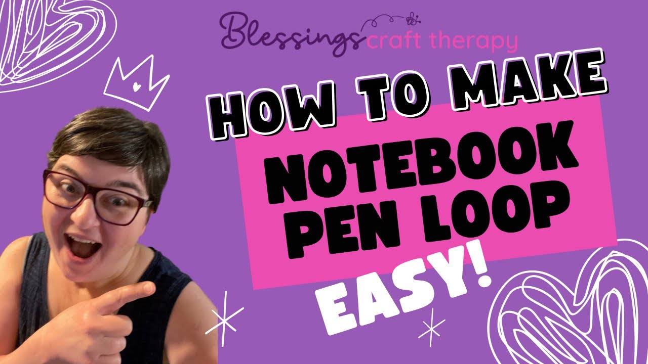DIY Notebook pen loop @blessingscrafttherapy - YouTube