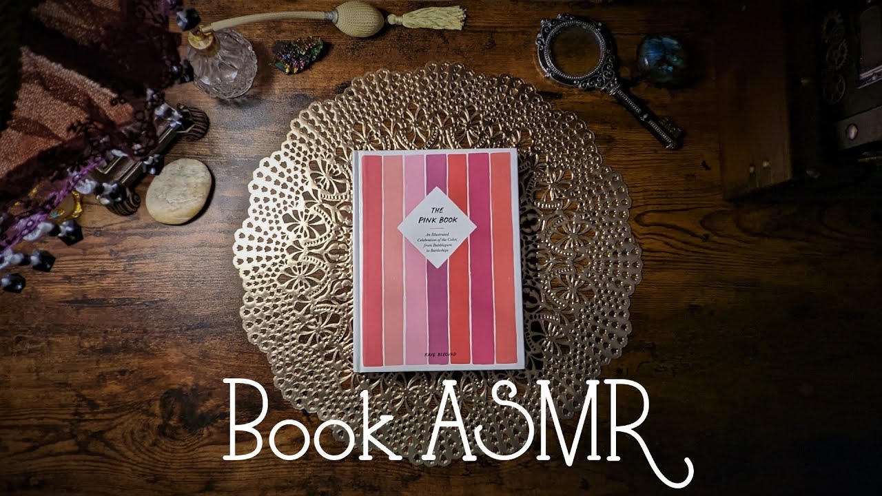 ASMR | Book ASMR | The Pink Book | Whispering/Tapping - YouTube