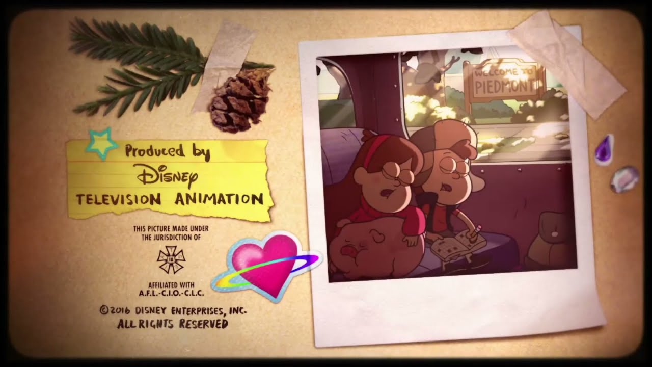 Gravity Falls - End Credits With Unused End Credits Song - YouTube