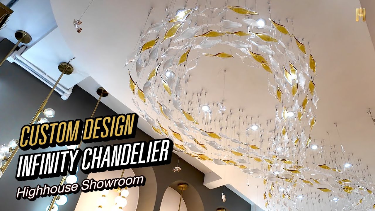 Custom Chandelier ( Infinity design ) by Highhouse Lighting - YouTube