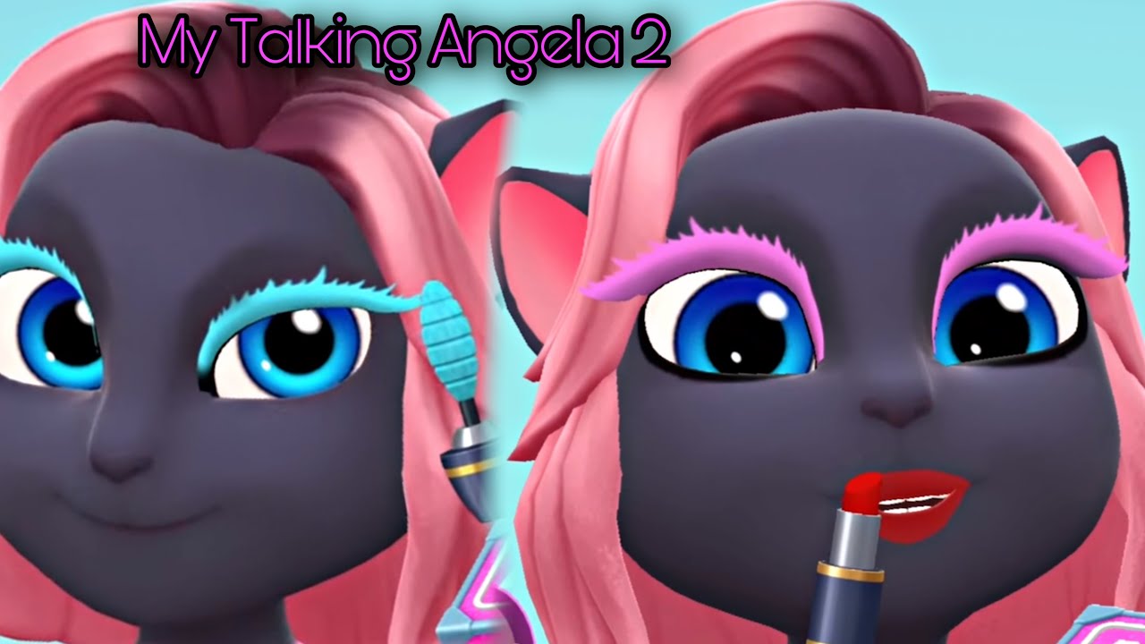 My Talking Angela 2 👠 10 Makeup Ideas by Angela 💄👛 #1 - YouTube
