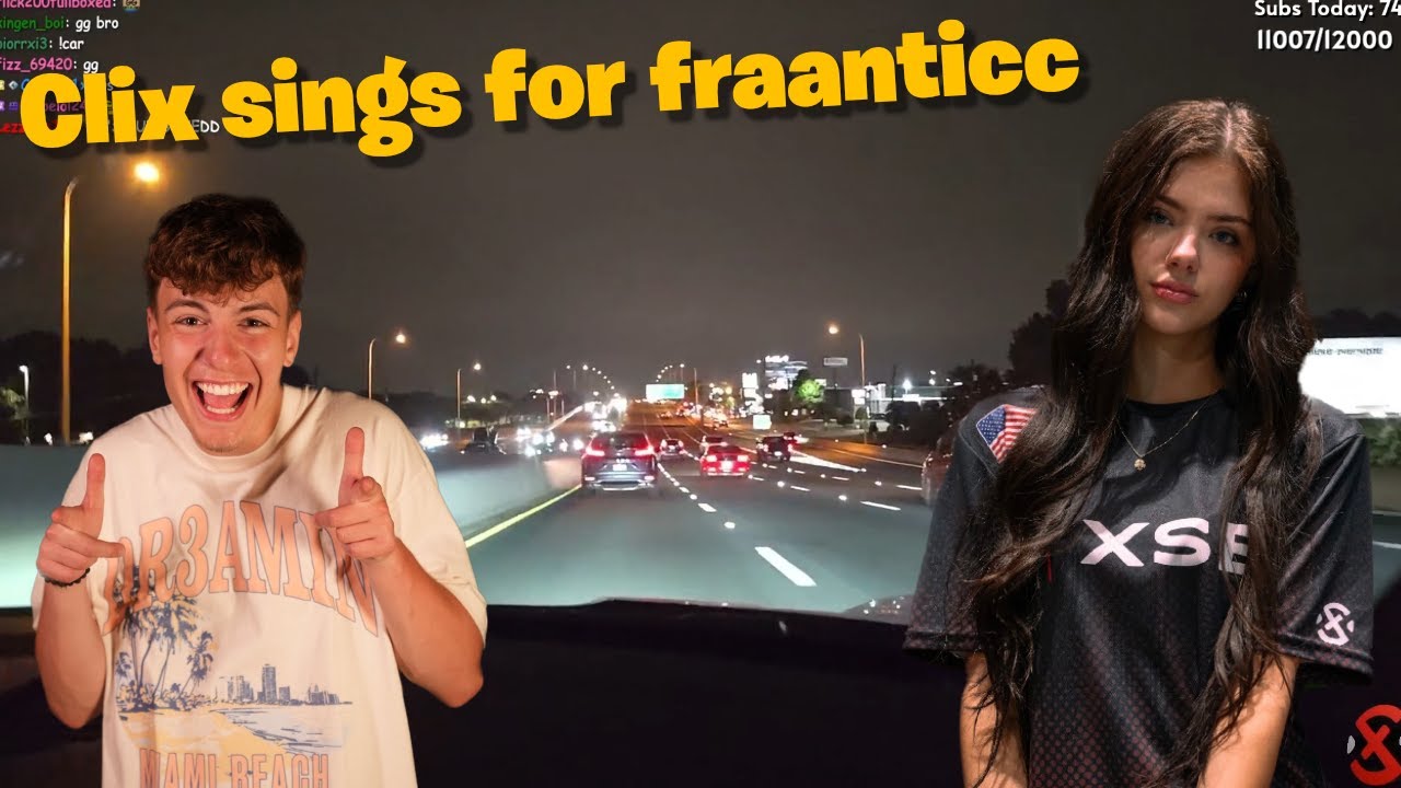 CLIX WENT TO FRAANTICC'S HOUSE TO PICK HER UP - YouTube