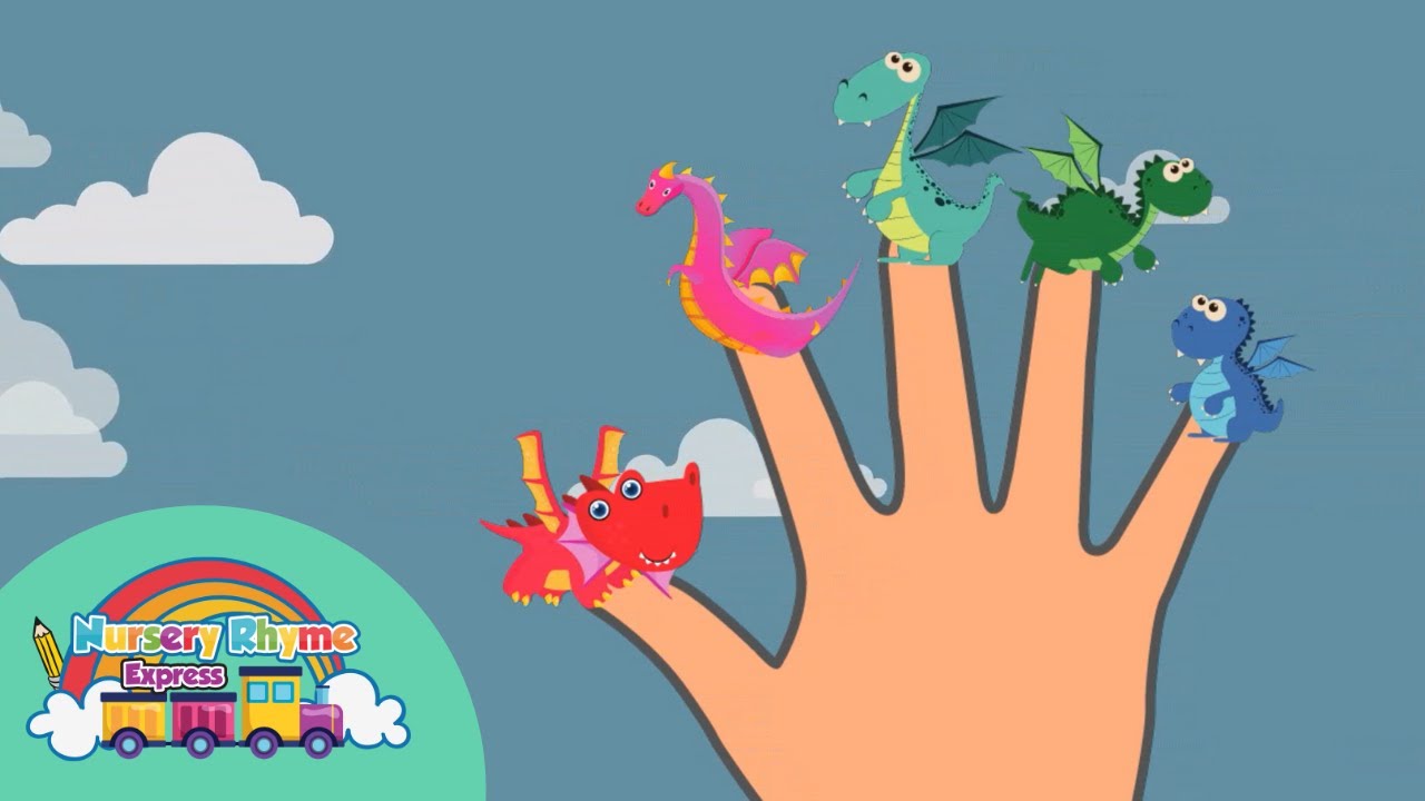 🎵 DRAGON FINGER FAMILY 🎵 FUN Kids Nursery Rhyme 🎵 Children Songs # ...