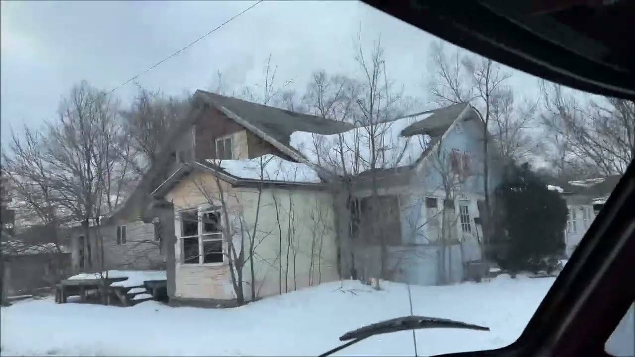 Hobart, Indiana to Gary, Indiana ~ Old Ridge Road to Broadway ~ Cold ...