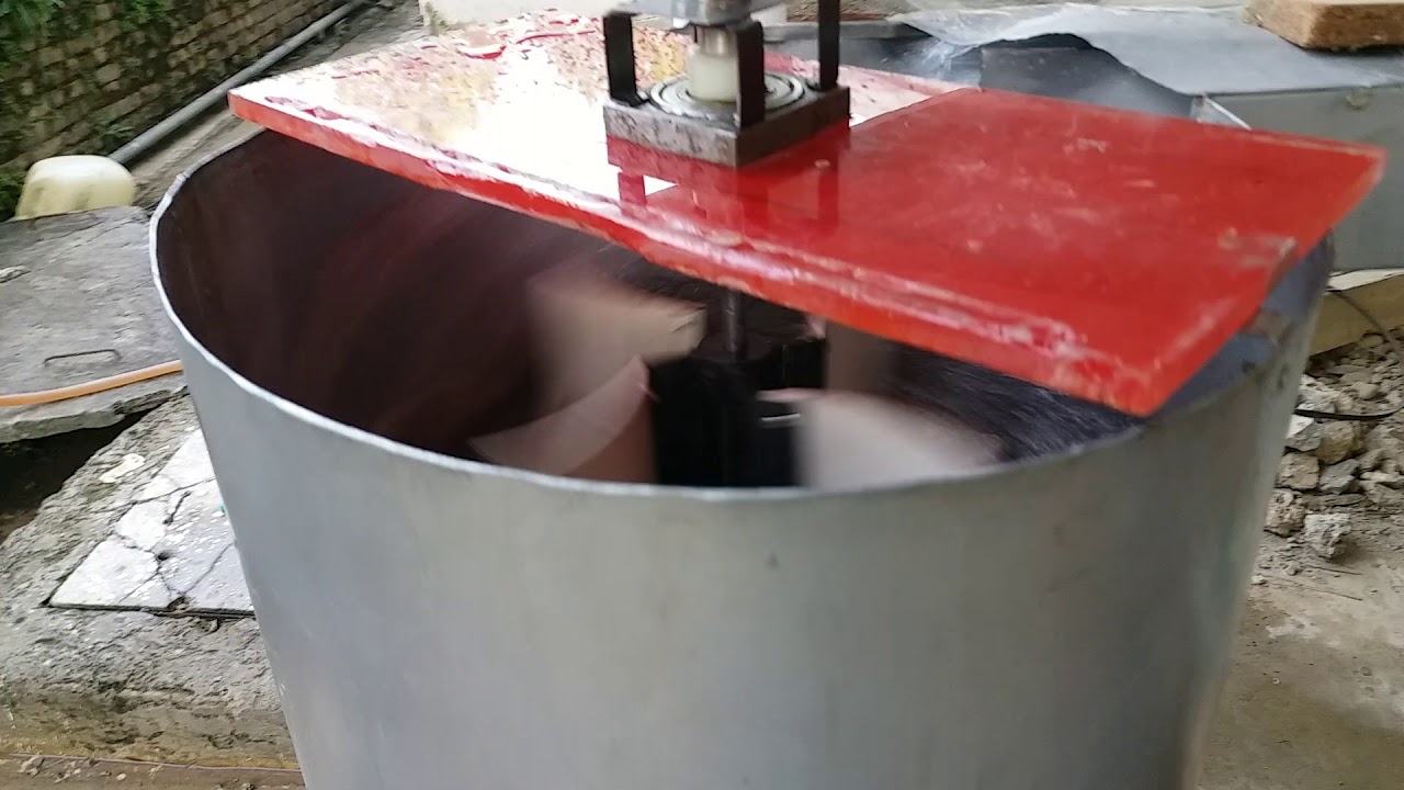 Cross flow blade gravitational water vortex turbine - YouTube