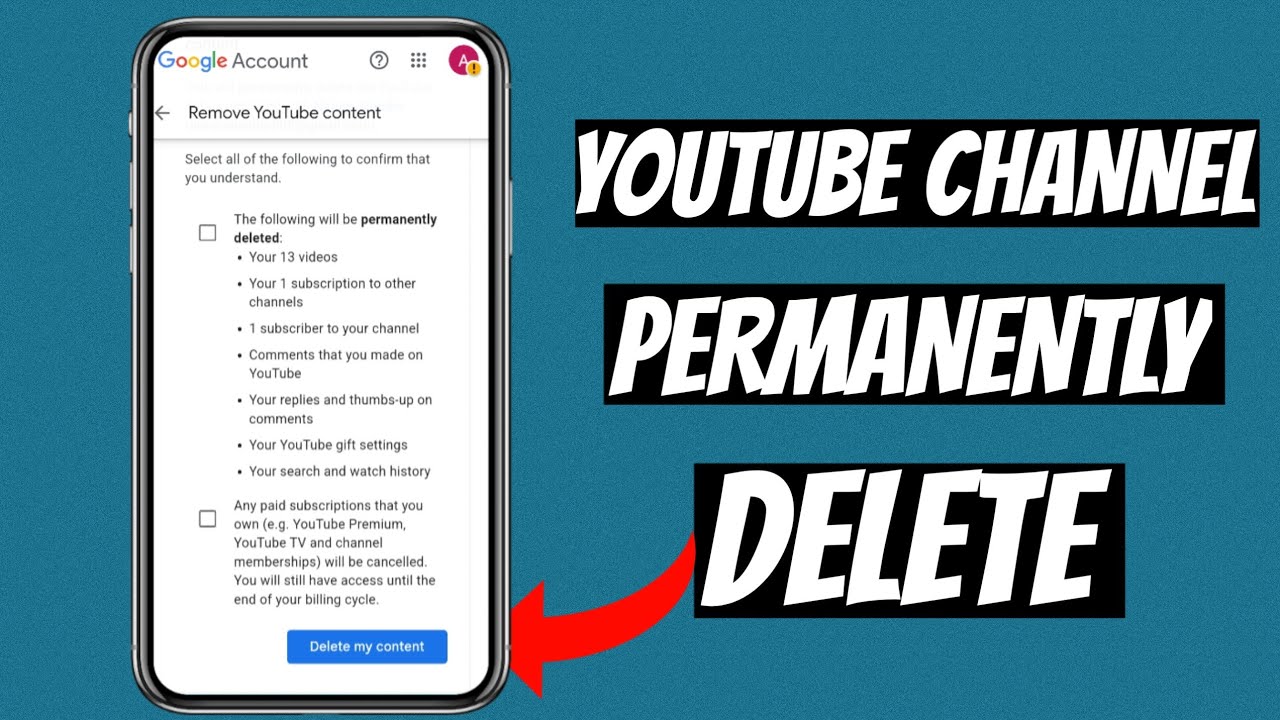 How To Delete Youtube Channel Permanently in 2023 || Youtube Channel ...