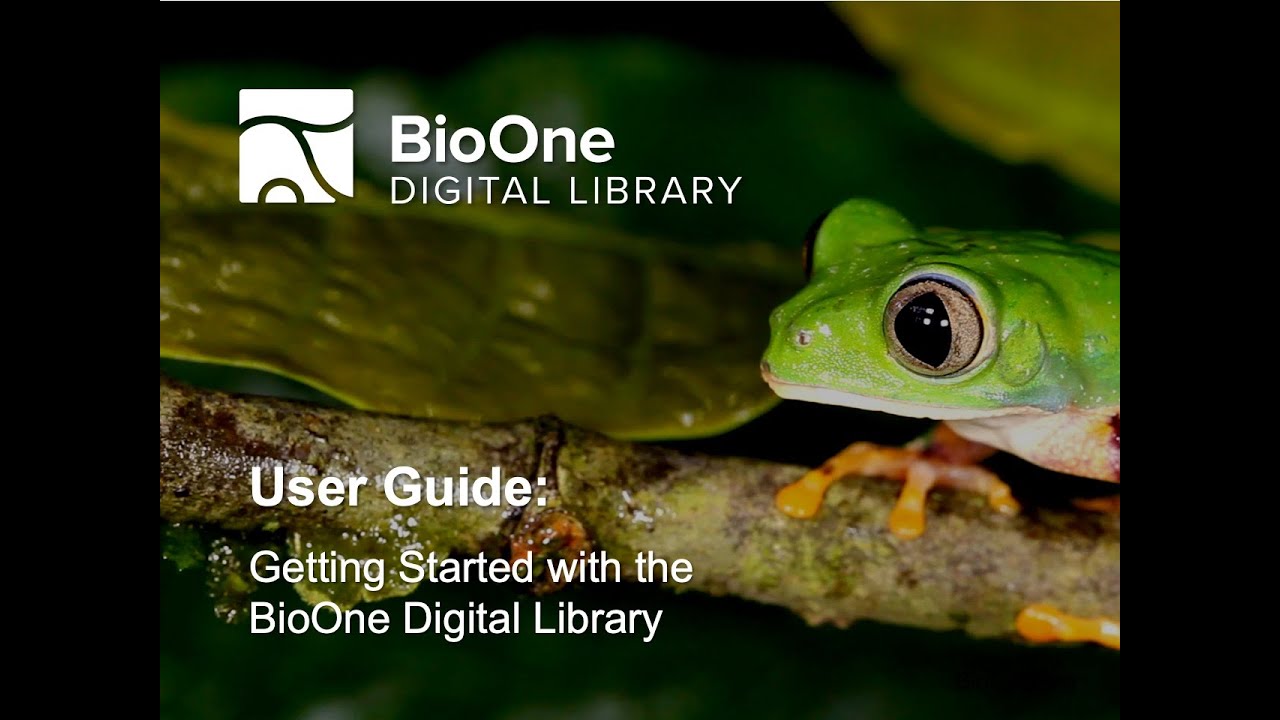 User Guide: Getting Started with the BioOne Digital Library - YouTube