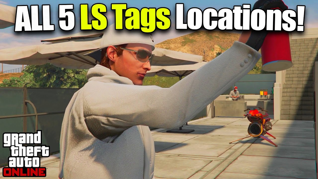 *NEW* GTA ONLINE ALL 5 LS TAGS LOCATIONS GUIDE! (Bottom Dollar Bounties ...