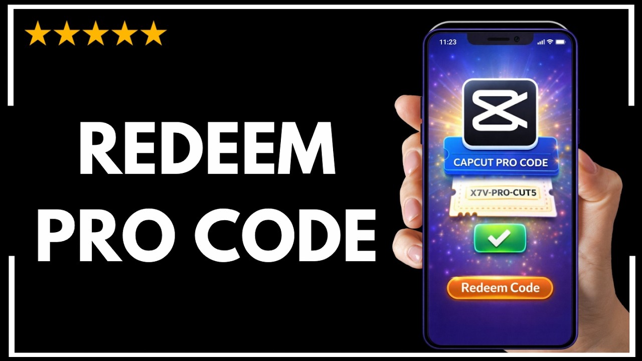 How to Redeem a CapCut Pro Code – Full Updated Guide 🚀 - YouTube