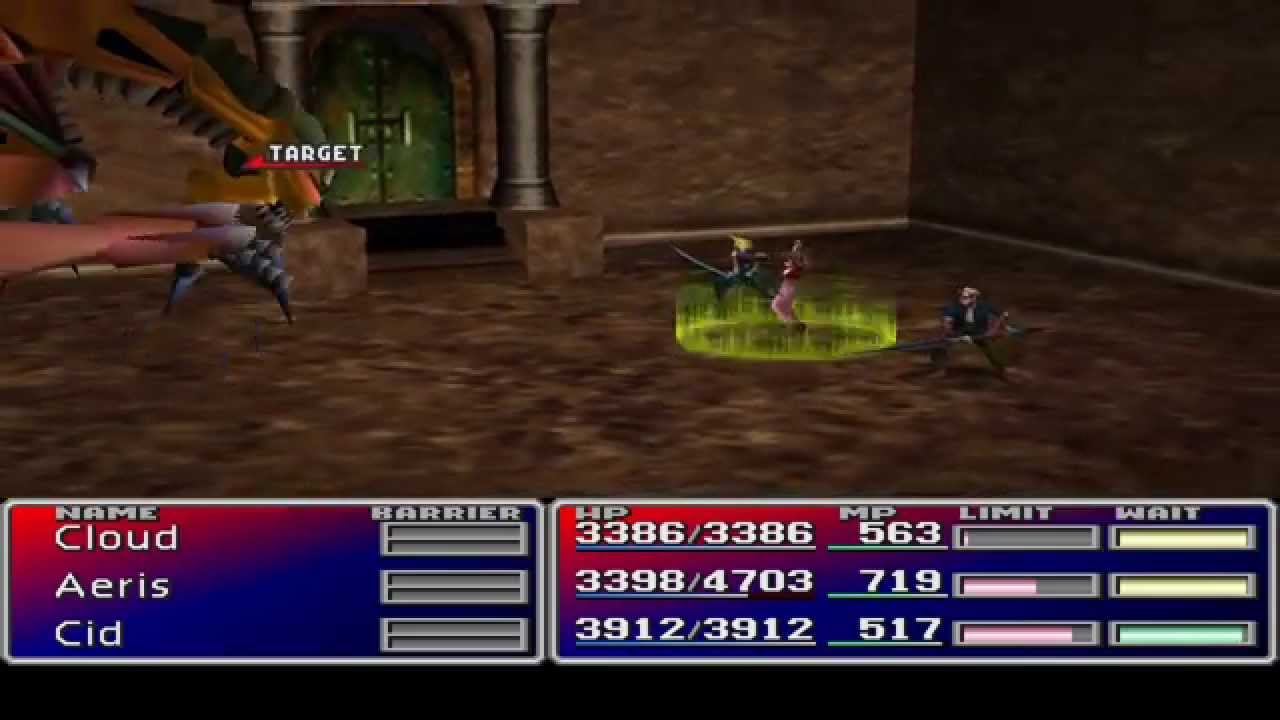 Final Fantasy VII - Demon's Gate Boss Fight - YouTube
