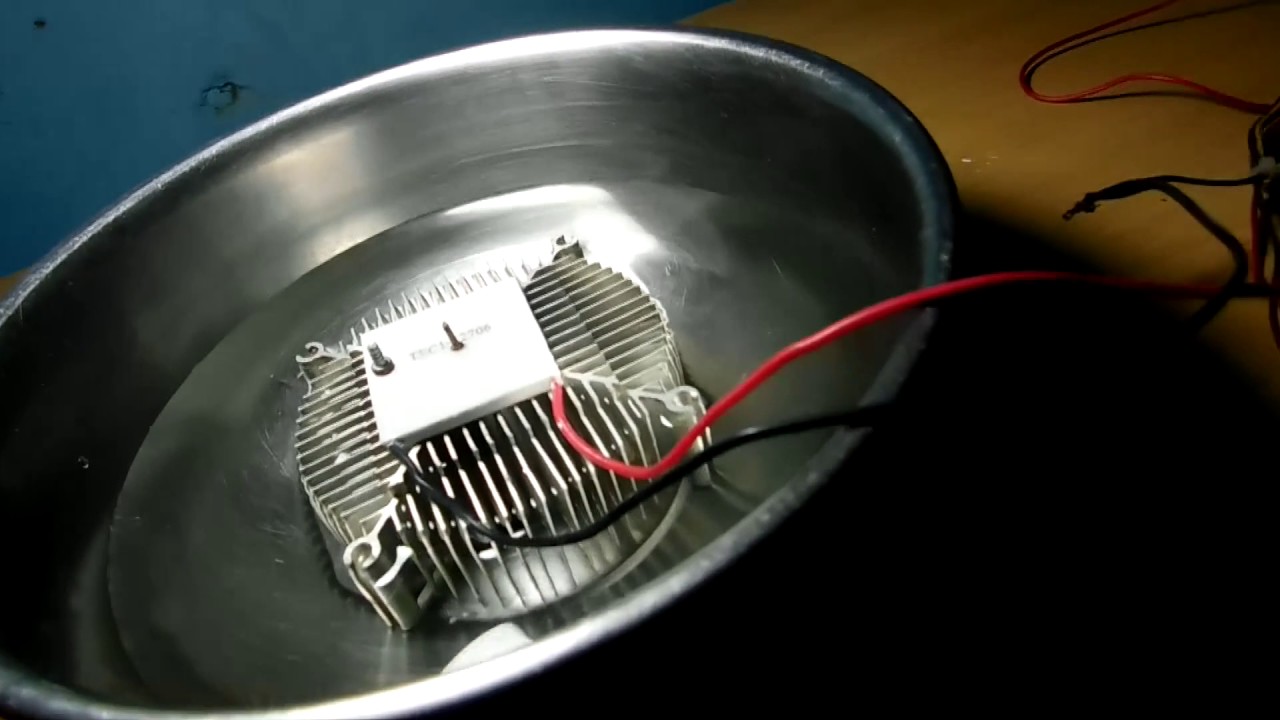 make instant ice using a peltier diy - YouTube