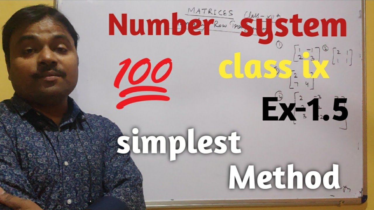 Number System Class 9 Exercise 1 5 YouTube number-system-class-9-exercise-1-5-youtube