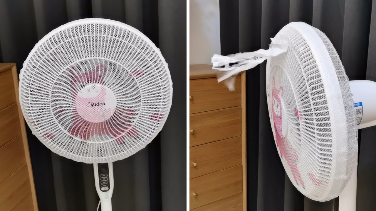 Fan Protector Cover Review - Finger Safety Fan Guard Net - YouTube