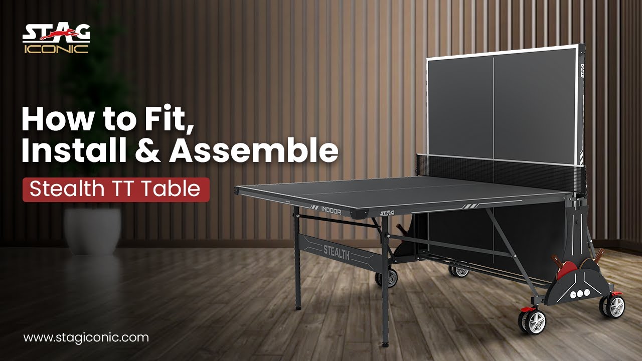 The BEST Table Tennis Table Assembly Method | Stag Stealth Table Tennis ...