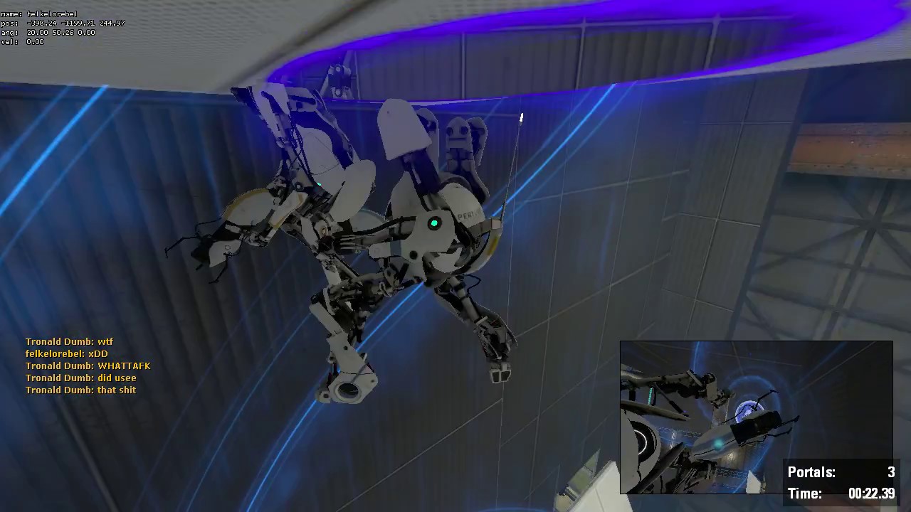 Portal 2 Funnel Catch 10.83 + 2 "ok, what!?!?" moments - YouTube