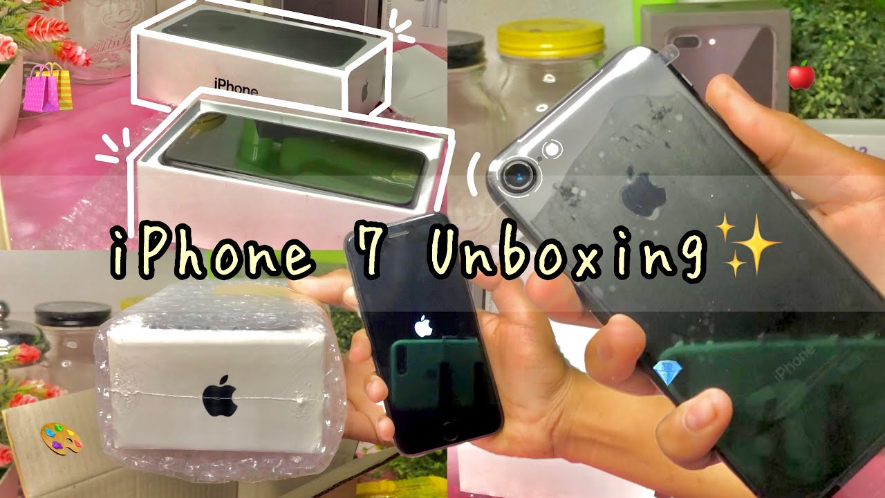 iPhone 7 Unboxing 32G Black🍎 - YouTube