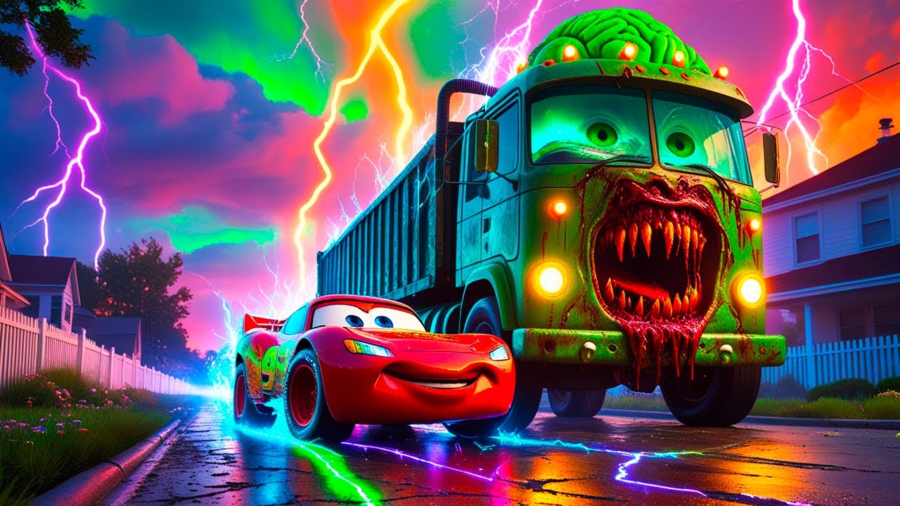 ⚠️Big & Small vs Epic Escape⚠️McQueen & Mater VS SCARY ZOMBIE MACK ...