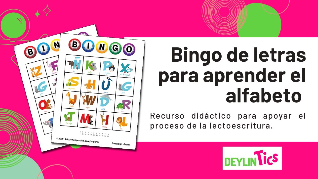 Bingo De Letras Y Alfabeto Preescolar Juego De Bingo Con La Letra P