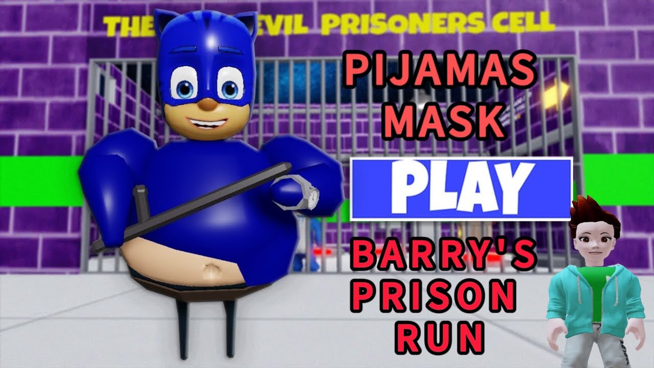 PIJAMAS MASK BARRY'S PRISON RUN! (OBBY) FULL GAMEPLAY WALKTROUGH ...