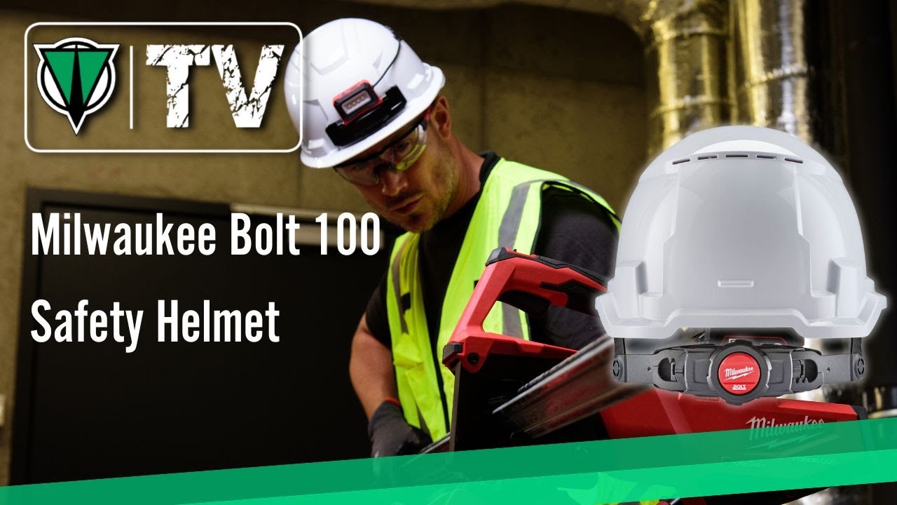 Milwaukee Bolt 100 Safety Helmet - Vented - YouTube