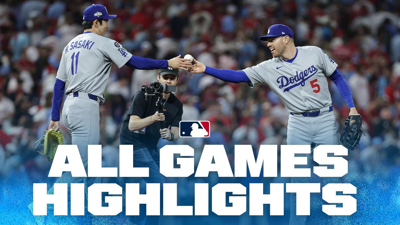 Highlights from ALL games on 10/6! (Dodgers win second game in Philly ...