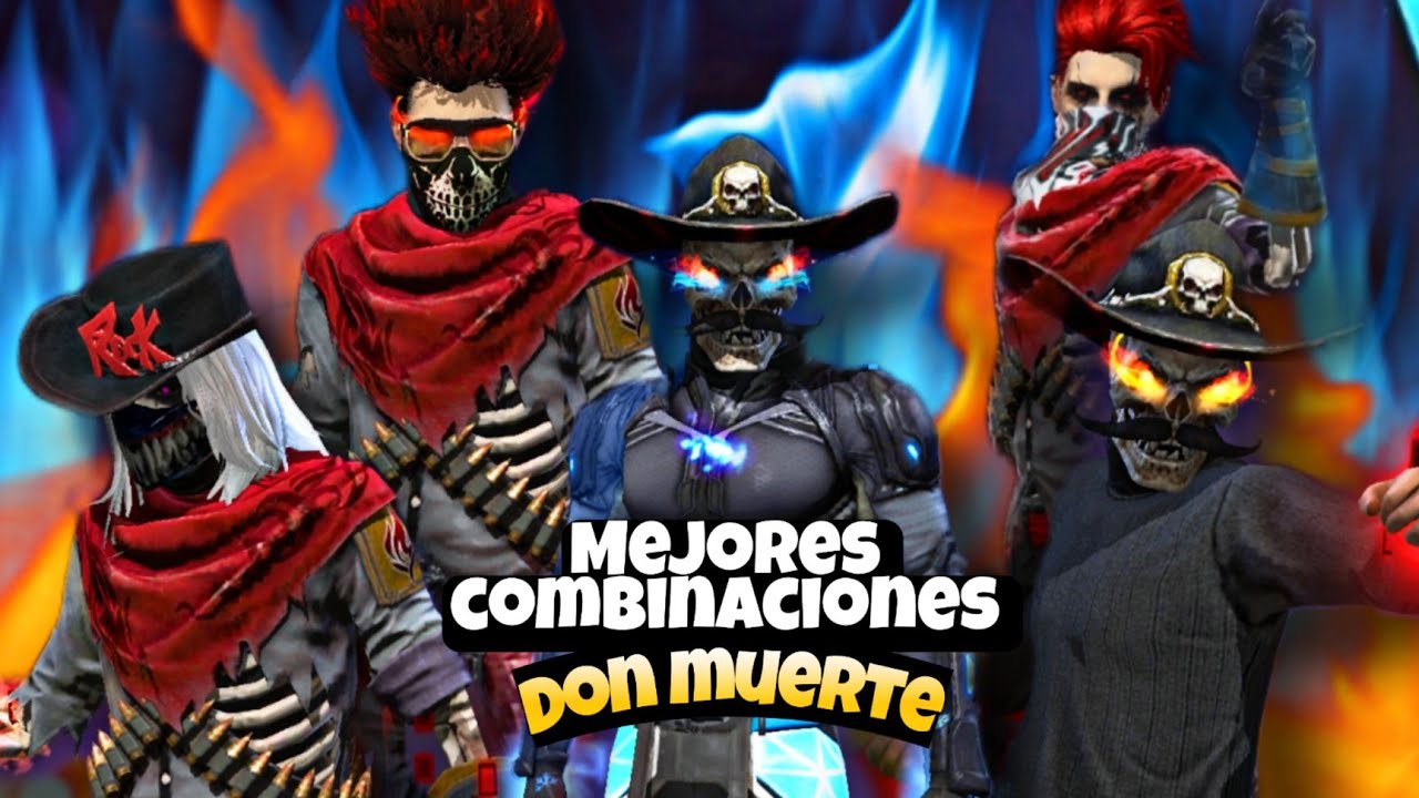 TOP🔺 MEJORES COMBINACIONES DE ROPA CON EL SET DON MUERTE - FREE FIRE ...