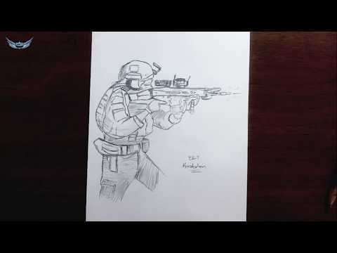 Asker Çizimi - Karakalem Çizimi