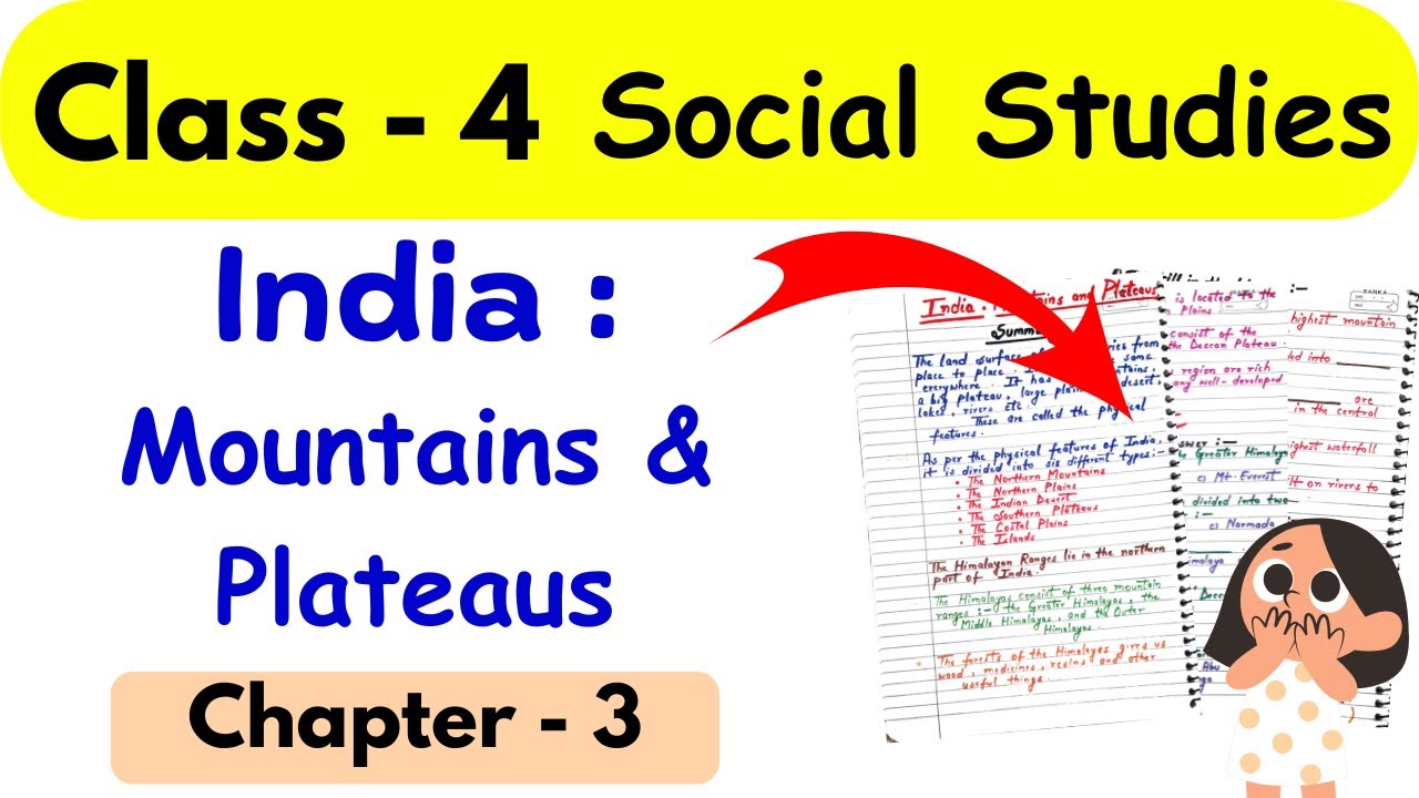 India Mountains and Plateau | Class 4 Social Studies Worksheet | Class ...