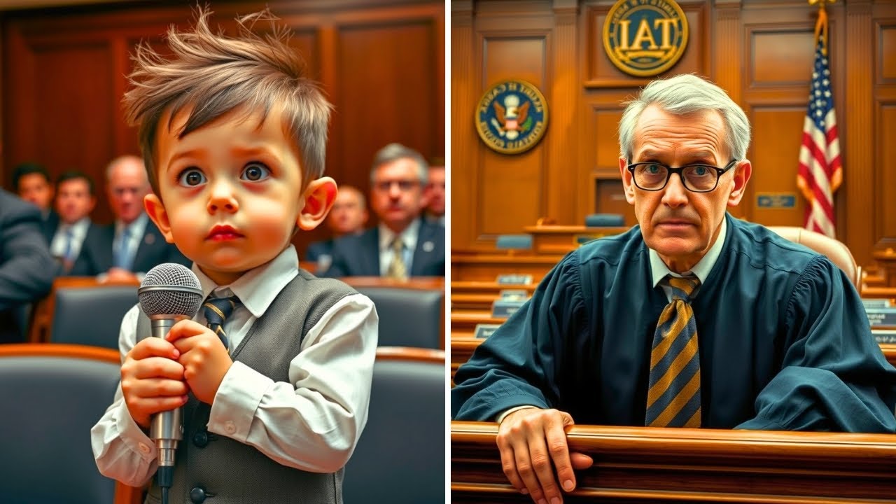 The judge mocks the child in court, but two words change everything and ...