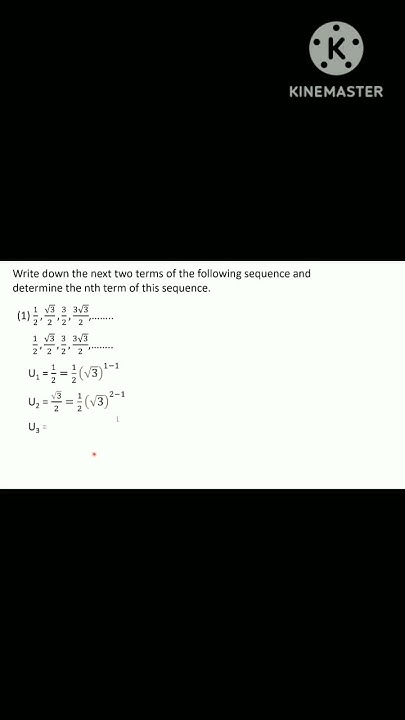 Find the next two terms and the nth terms of sequence|Math Problem[#shorts - YouTube