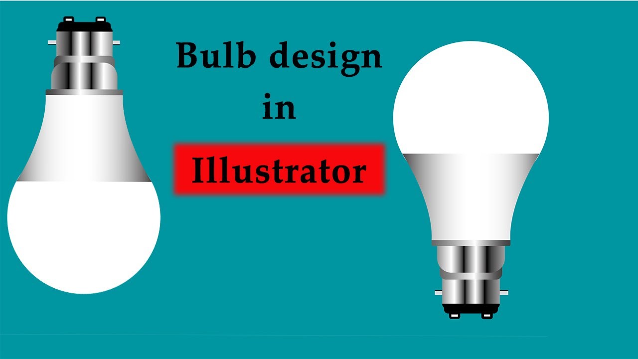 Light design in ilustrator, How to bulb design - YouTube