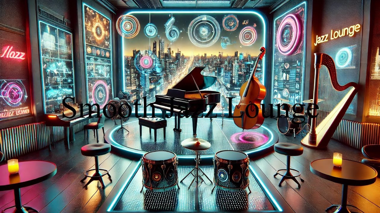 Smooth Jazz Lounge - Cyberpunk Futuristic Theme With Fantastic Jazz For ...