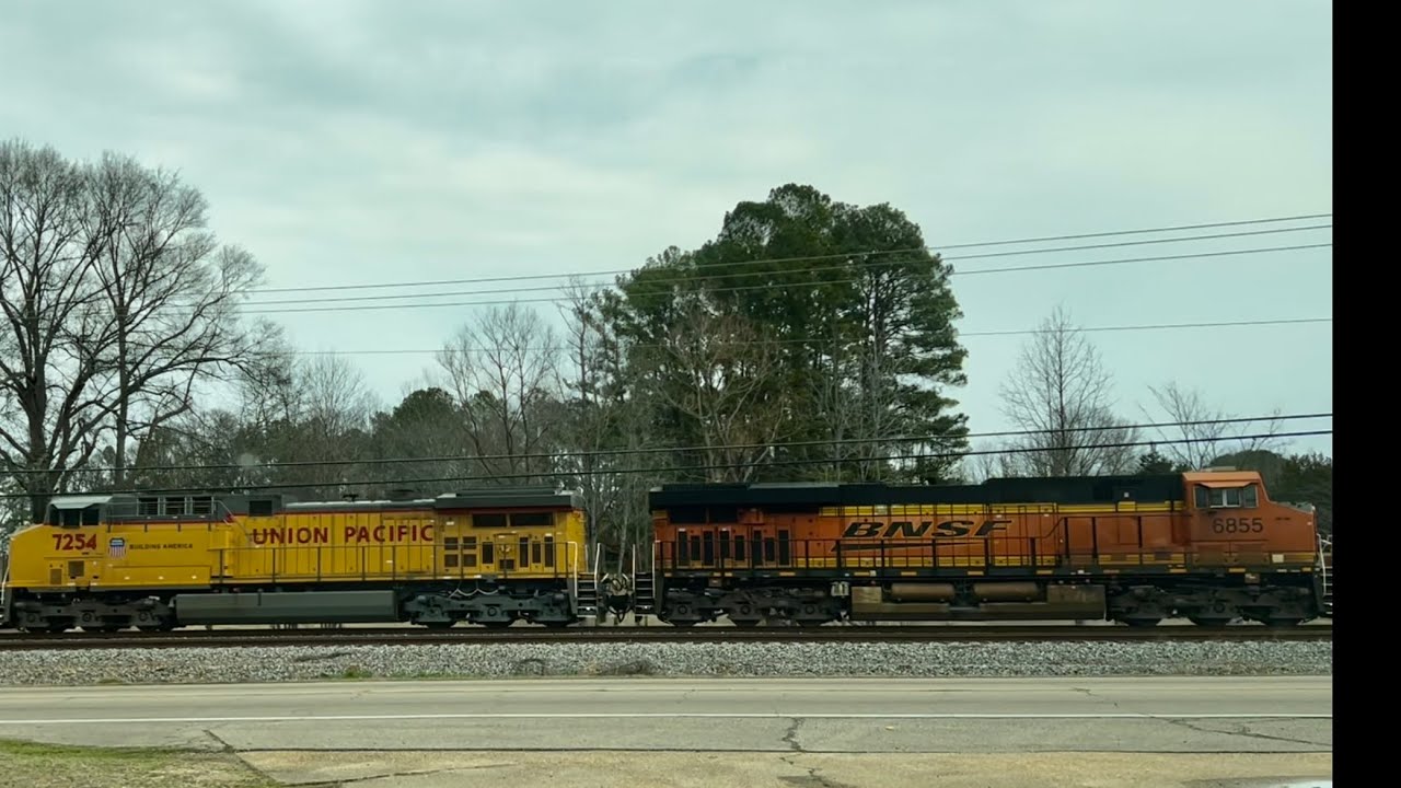 302 Bnsf Intermodal Freight Train 6855#bnsftrains #unionpacific # ...